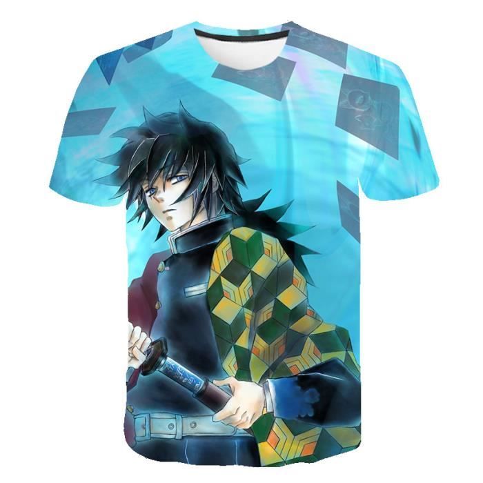 T shirt dessin animé,2021 d'été Chaude du Japon Anime T-shirt Hommes 3D ...