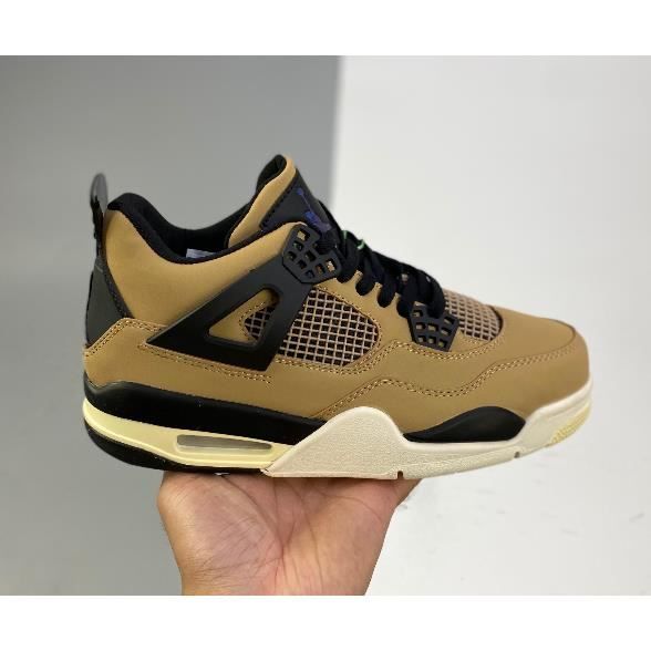 Airs Jordans 4 Retro Mushroom Basketball Chaussures AJ4 South Femme Bas ...