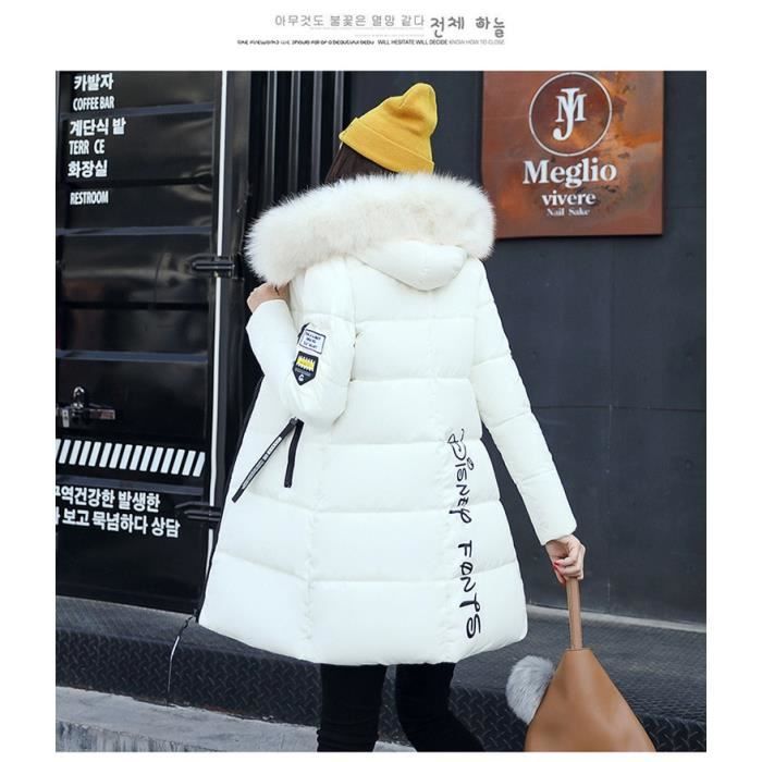 PARKA Parka Women's 2021 Winter Coat Long Cotton Casual fur Hook jacket ...