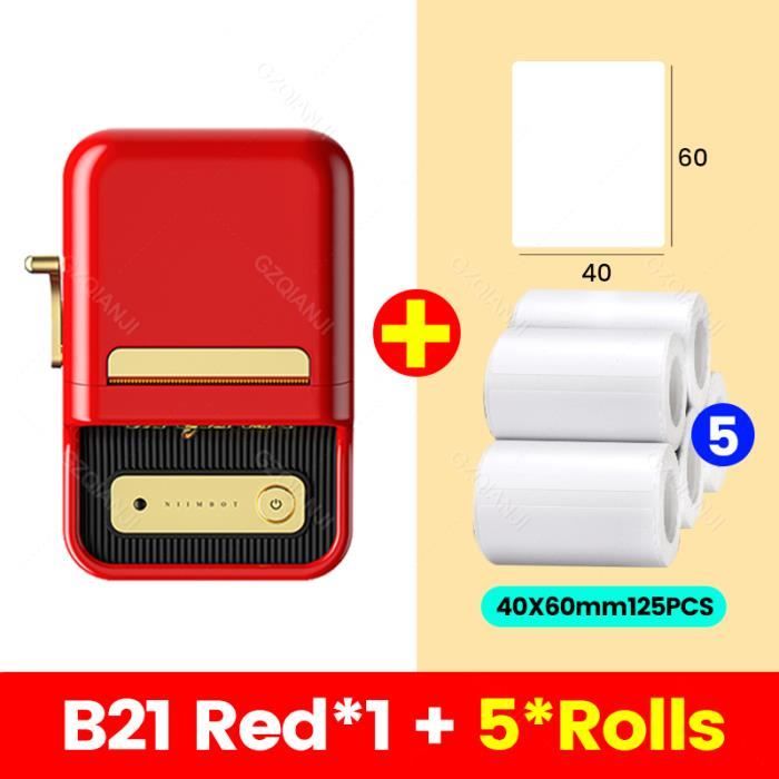 Imprimante,Niimbot-Mini imprimante d'étiquettes Bluetooth portable ...