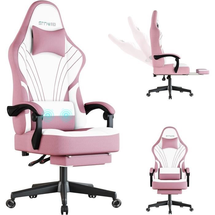 Chaise Gaming Ergonomique, Fauteuil De Bureau Pivotant, Dossier Haut ...