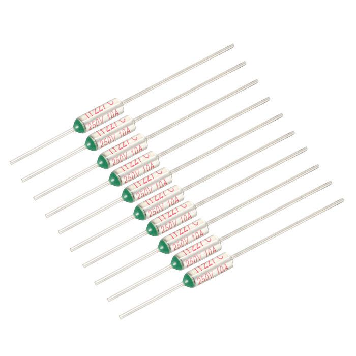 SOURCING MAP 250V 10A 227°C température coupure circuit fusible thermique 10Pcs - Cdiscount ...