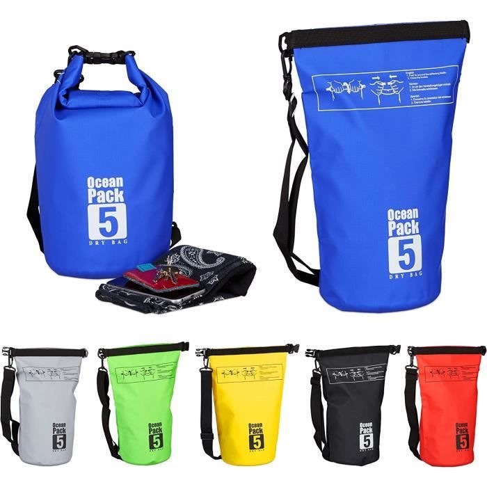 Sac étanche SSS Ocean Pack 5 litres - Protection pour activités en ...