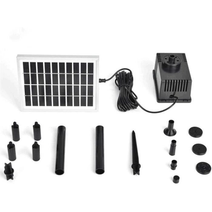 Fontaine Solaire Pompe Panneau Solaire Pompe À Eau Powered Jardin Pelouse Piscine Étang À ...