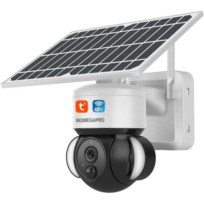 Caméra Wi-Fi Extérieure Sans Fil Avec Panneau Solaire, Caméra De ...