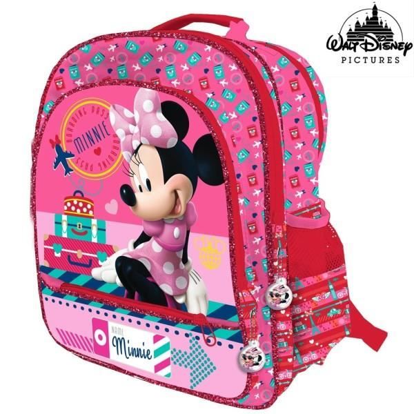 Zaino Minnie 4 Cerniere Stampa Plastificata Scuola Bambine Elementari ...