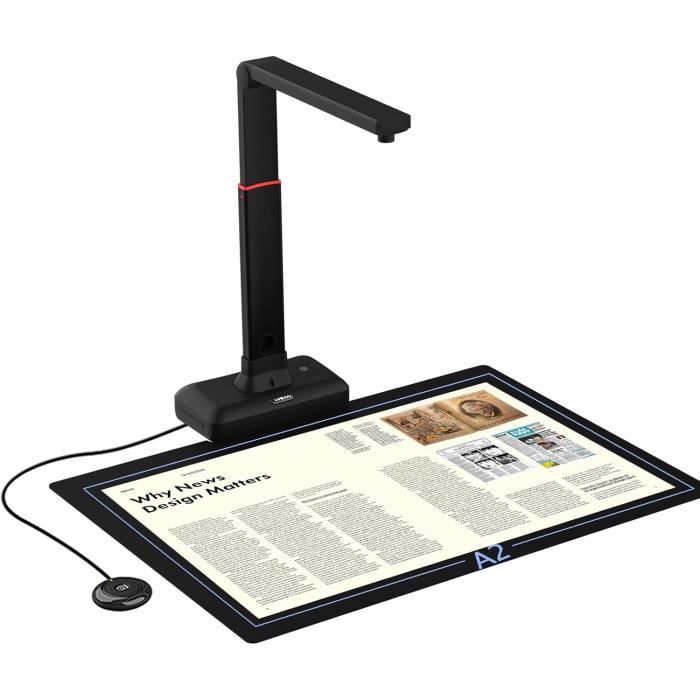 Scanner de Documents - VIISAN - S21 A2 - Résolution 27MP - USB 3.0 ...