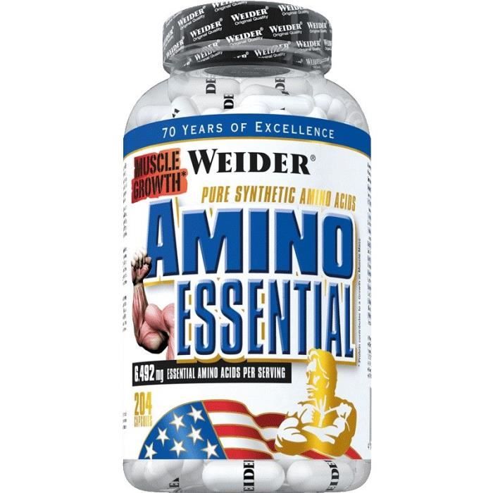 WEIDER Sachet de Amino Essential 204 Gélules - Cdiscount Sport