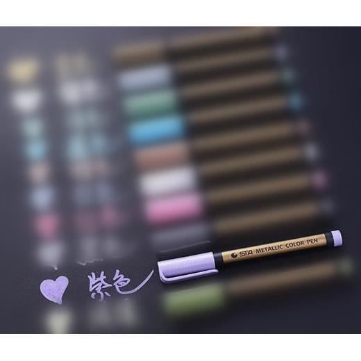 Purple Stylo de coloriage pour banc d'avertissement tampon de ...