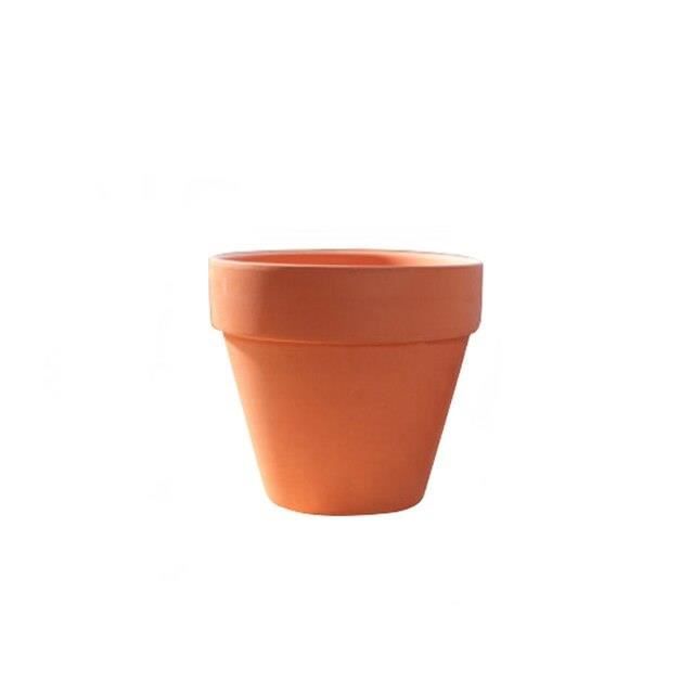 POT DE FLEUR,Brown-80x80mm--Mini Pot de plantes en terre cuite coloré ...