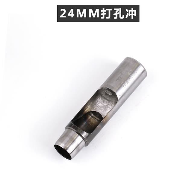 POINCON,24mm--Poinçon rond en cuir, outil à main en Silicone, de haute ...