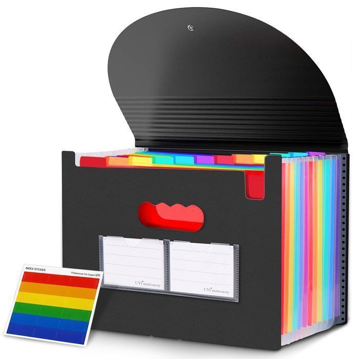 Trieur à Soufflets Classeur Rangement,13 Pochettes A4 Range Document ...