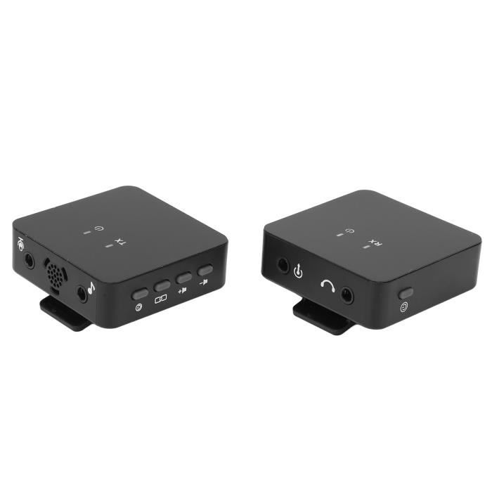 WEI Micro-cravate sans fil Clip de microphone Lavalier sans fil sur le ...