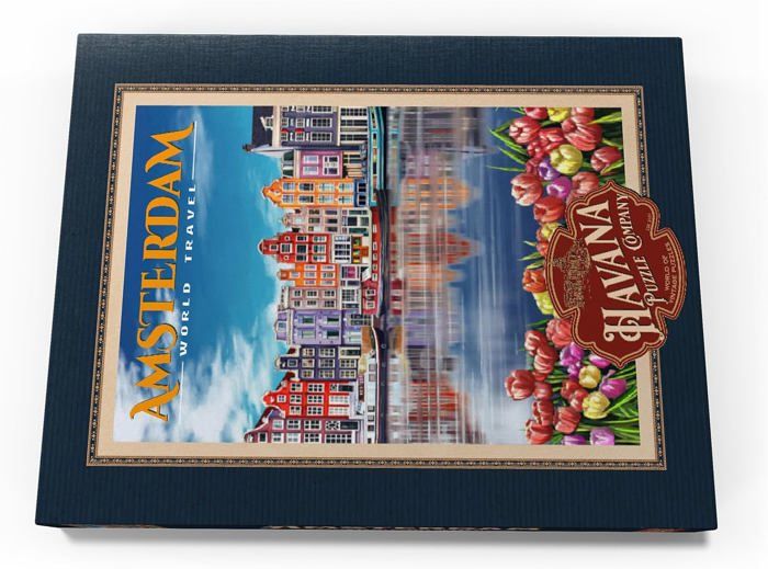 Amsterdam, Pays-Bas - Ville des Canaux - Premium 200 Pièces Puzzle ...