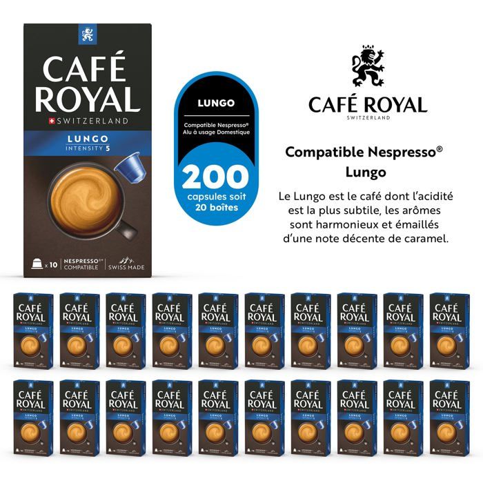 200 Capsules de Café en Aluminium Compatibles NESPRESSO® À USAGE ...