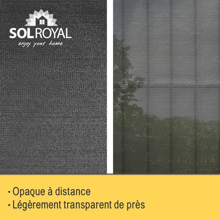 Sol Royal Brise Vue 25m x 1,6m Filet Tissu d'Ombrage 165g/m² – HDPE ...