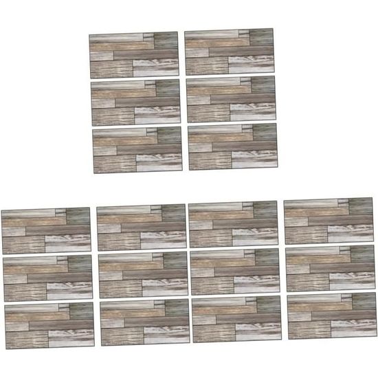 18 Feuilles Autocollant Mural Coller Sur Les Autocollants De Carreaux ...