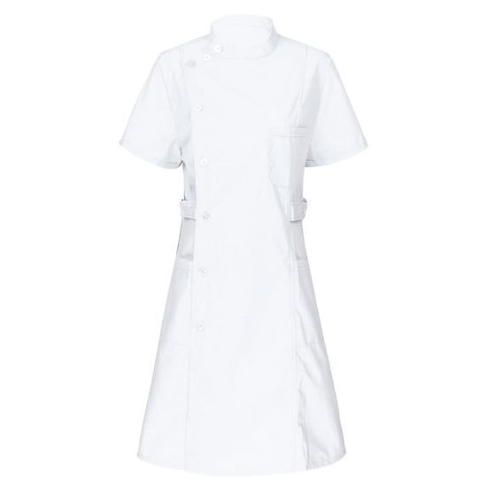 Femme Blouse Medicale Robe Chimie Travail Uniforme Blouse Laboratoire ...