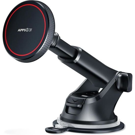 Support Voiture Magnétique Magsafe, Porte-Téléphone Iphone Pour Pare-Brise Et Tableau De Bord ...