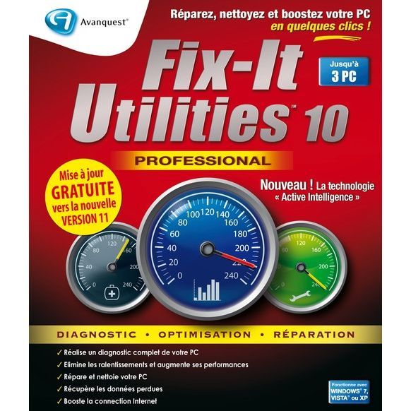 FIX-IT UTILITIES 10 PROFESSIONAL / Logiciel PC de - Cdiscount Informatique