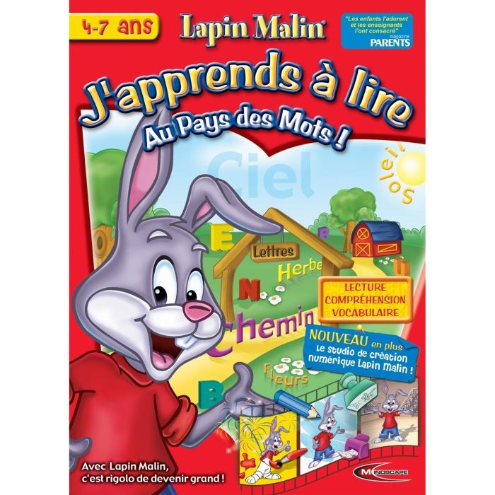 J'apprends à Lire Avec Lapin Malin Jeu PC MAC - Cdiscount Jeux vidéo
