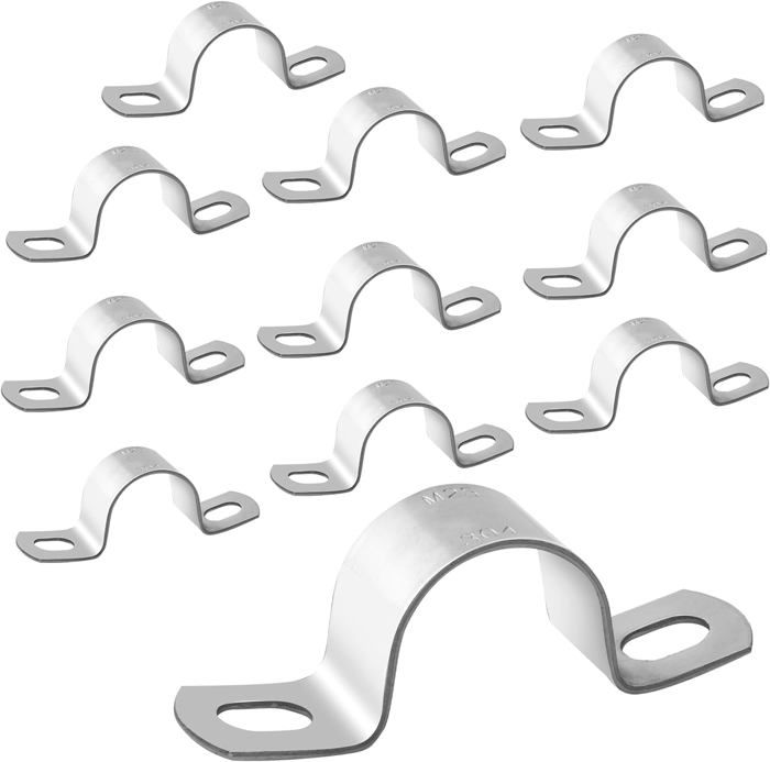 U-Collier de Serrage Lourd Ø25mm, 11 Pièces U-Collier de Serrage ...