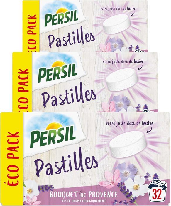 Lessive en Pastilles Bouquet de Provence 96 lavages testé ...