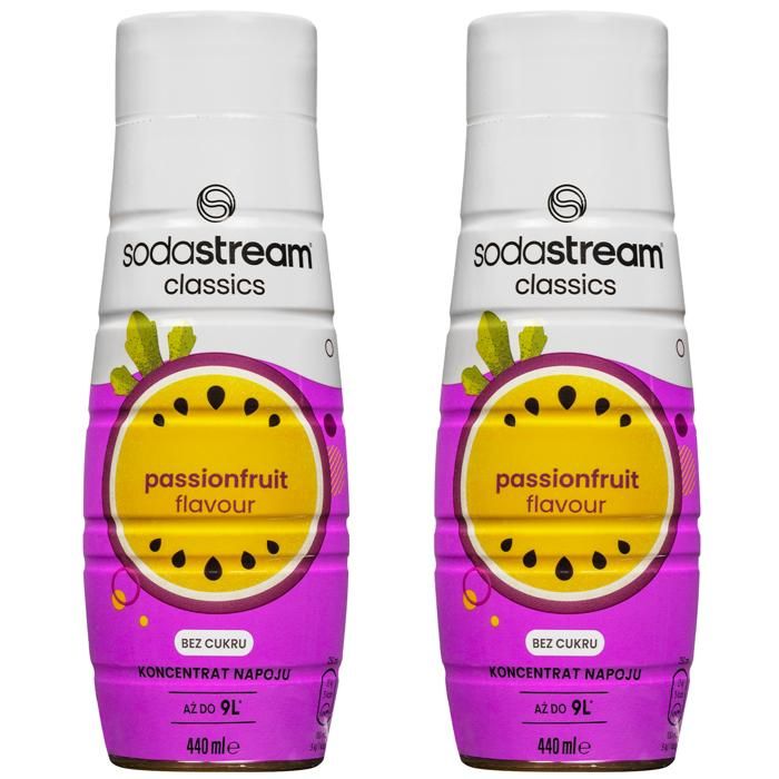2x SodaStream Passionfruit Zero sirop 440ml - Cdiscount Au quotidien