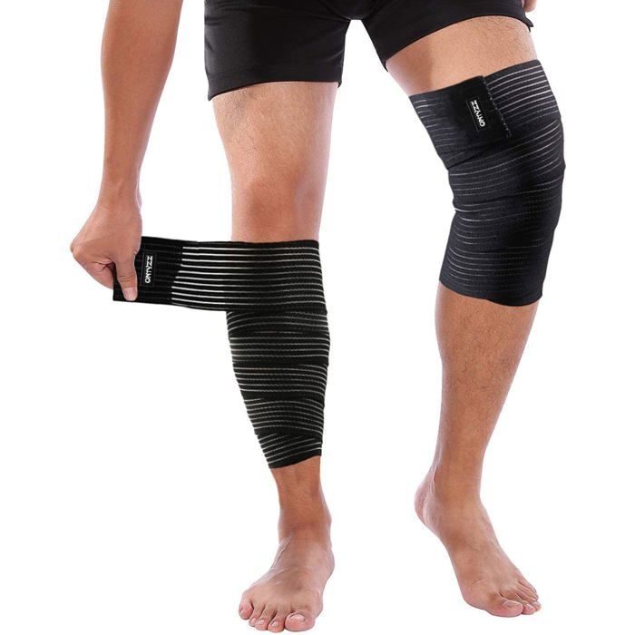 ONTYZZ Bandage du Genou Coude Support Veau Haute Élasticité Compression ...