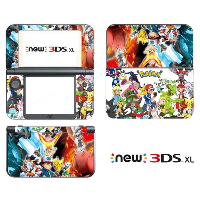 Anime Pokemon Vinyl Skin Stickers pour New Nintendo 3DS XL LL 2015 ...
