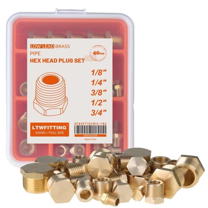 LTWFITTING Assortiment en Kit 1/8-Pouce 1/4-Pouce 3/8-Pouce 1/2-Pouce 3 ...