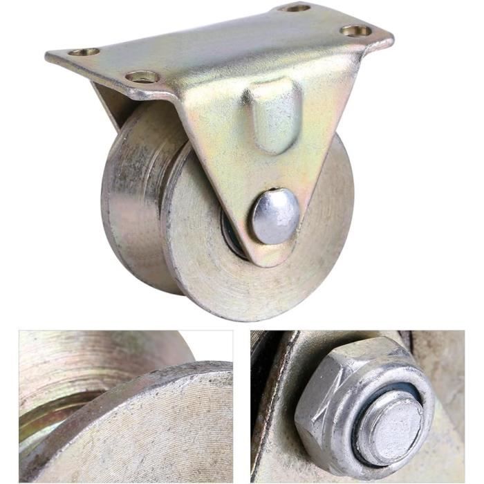 2 Roues De Type V,Set 2 Rail En V De Rail De Roue - Roulettes ...