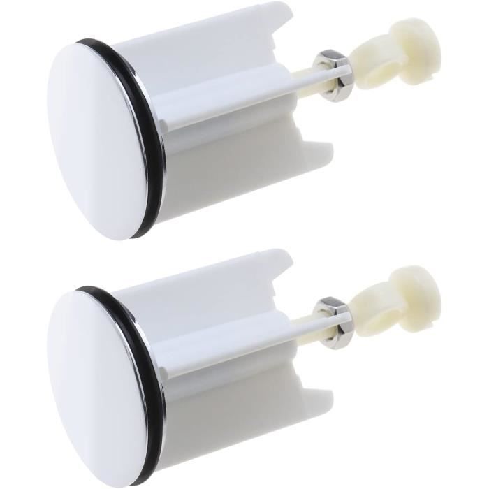 Lot de 2 bouchons de lavabo universels de 40 mm - Hauteur réglable ...
