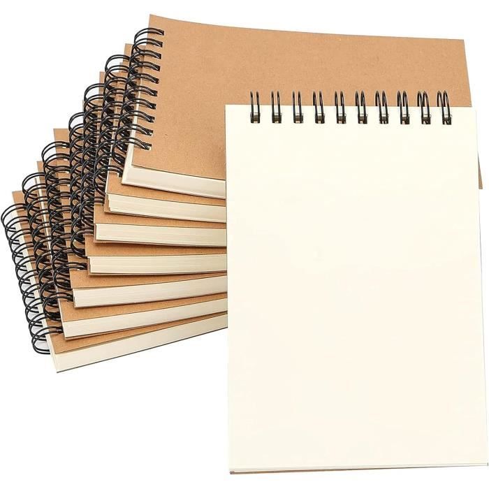 Cahier De Note A6 Spirale, 8 Petits Carnets 80 Feuilles Bloc-Notes ...