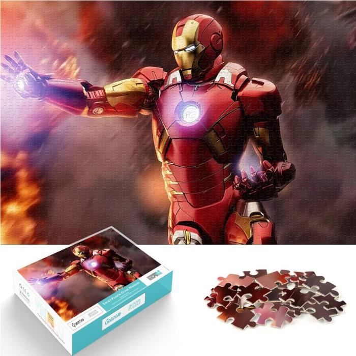 Puzzle 1000 Pièces Iron Man Puzzles Adultes Et Enfants Difficulté ...