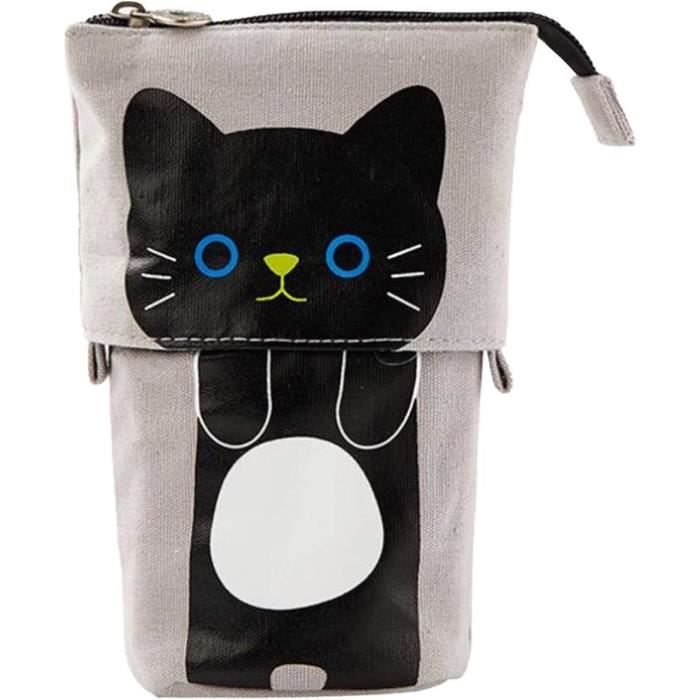 Trousse Chat Mignon Ecole Fille Garcon Cp Ado Télescopique En Toile Sac ...