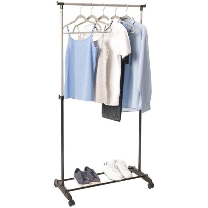 PORTANT A VETEMENTS REGLABLE MOBEA[196] - Cdiscount Maison