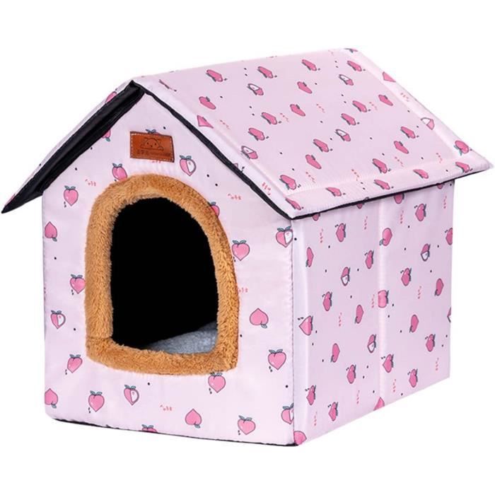 Maison pour Chats pour Extérieur, Niche pour Chien Intérieur Pliable ...