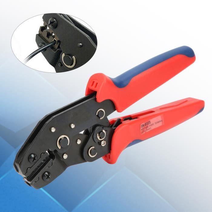 YUE Pinces à sertir les bornes Pince à sertir Mini outils de sertissage de fil de borne de style ...