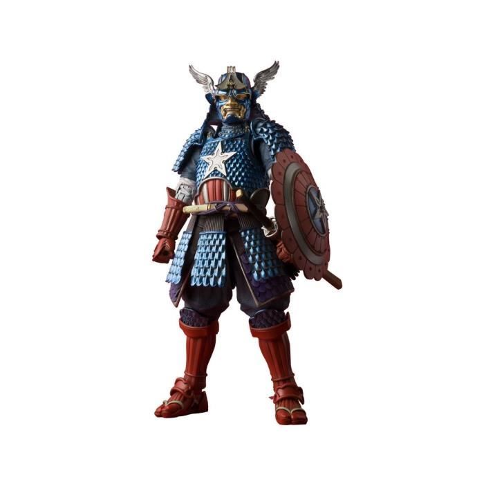 Bandai - Marvel Comics - Figurine MMR Samurai Captain America Tamashii ...