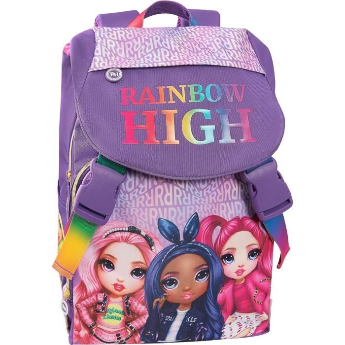 Rainbow High - Sac À Dos D'École Extensible, Avec Extension De Soufflet ...