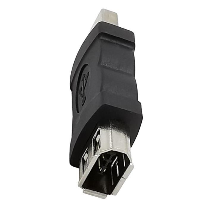 Adaptateur Firewire IEEE 1394 6 broches femelle vers USB mâle ...