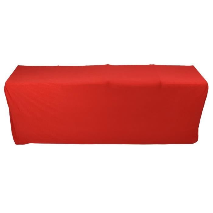 Housse de table extensible Nappe extensible rouge, couverture de table ...