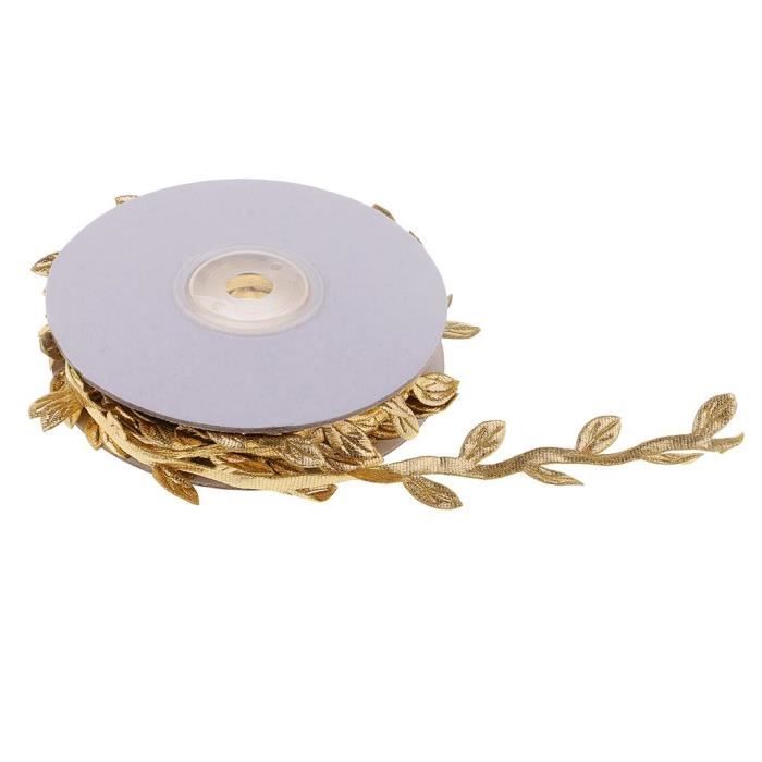 Garniture Décorative De Ruban De Feuilles D'argent D'or De 10m Pour Le ...