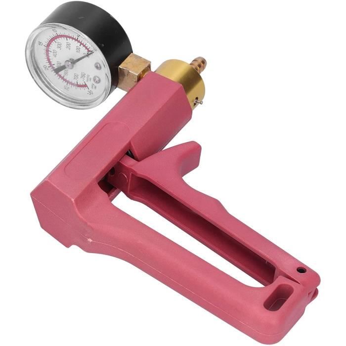Outil de Testeur de Pompe à Pression à Vide à Main Kit de Manomètre et ...