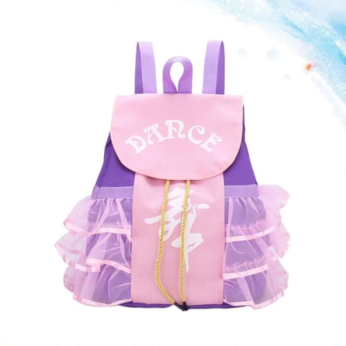 Purple with Dance Bag Girls Ballet Dancing Backpack Fashion Satchel ...