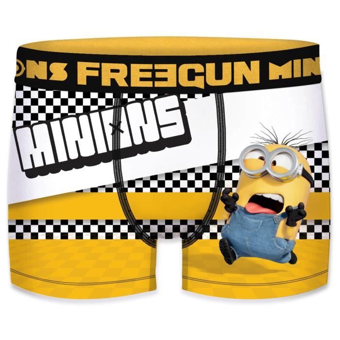 Boxer Garçon Les Minions 2 Despicable Me - Damiers Jaune - Cdiscount ...