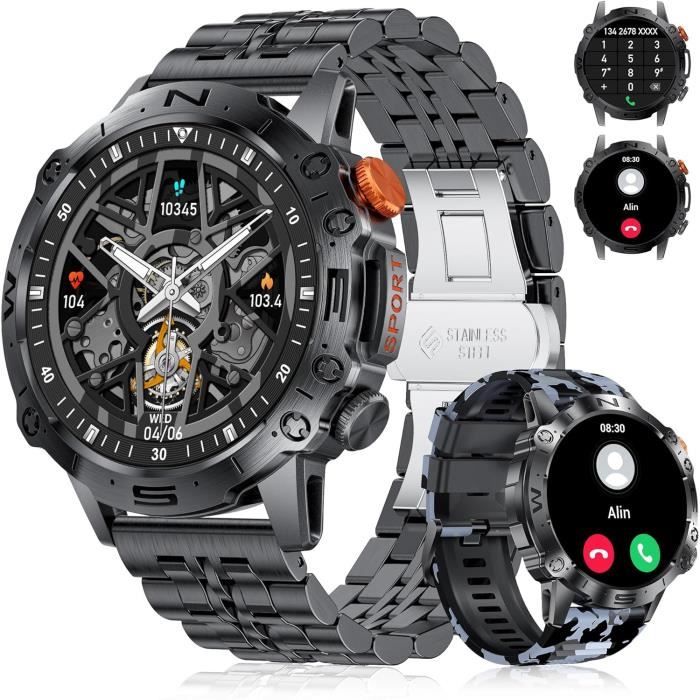 Montre Connectée Homme Avec Appel Bluetooth,Batterie Ultra-Longue 30 ...