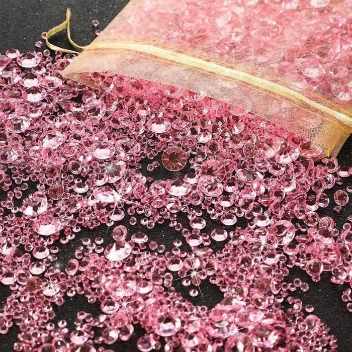 Cimown 4200 Pcs Strass Acryliques, Confettis, Diamants en Cristal ...