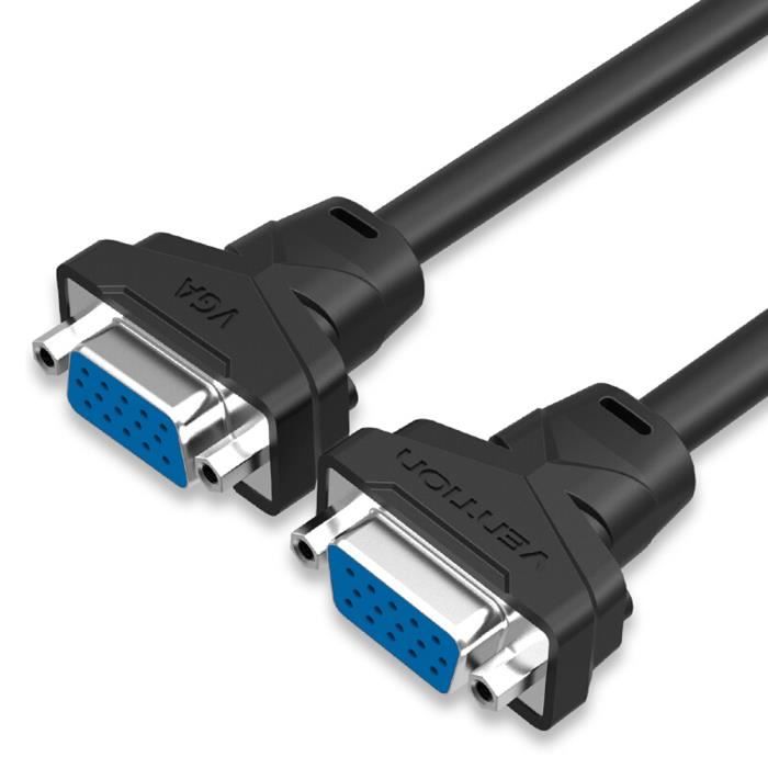 Câble d'extension VENTION VGA VGA femelle à femelle HD Prise en charge ...
